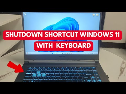 How to shut down laptop with keyboard windows 11 | Laptop Shutdown Shortcut Key
