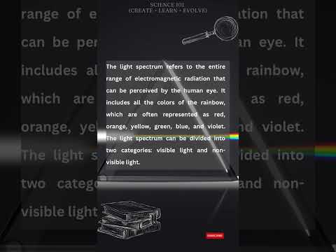 The light spectrum simplified