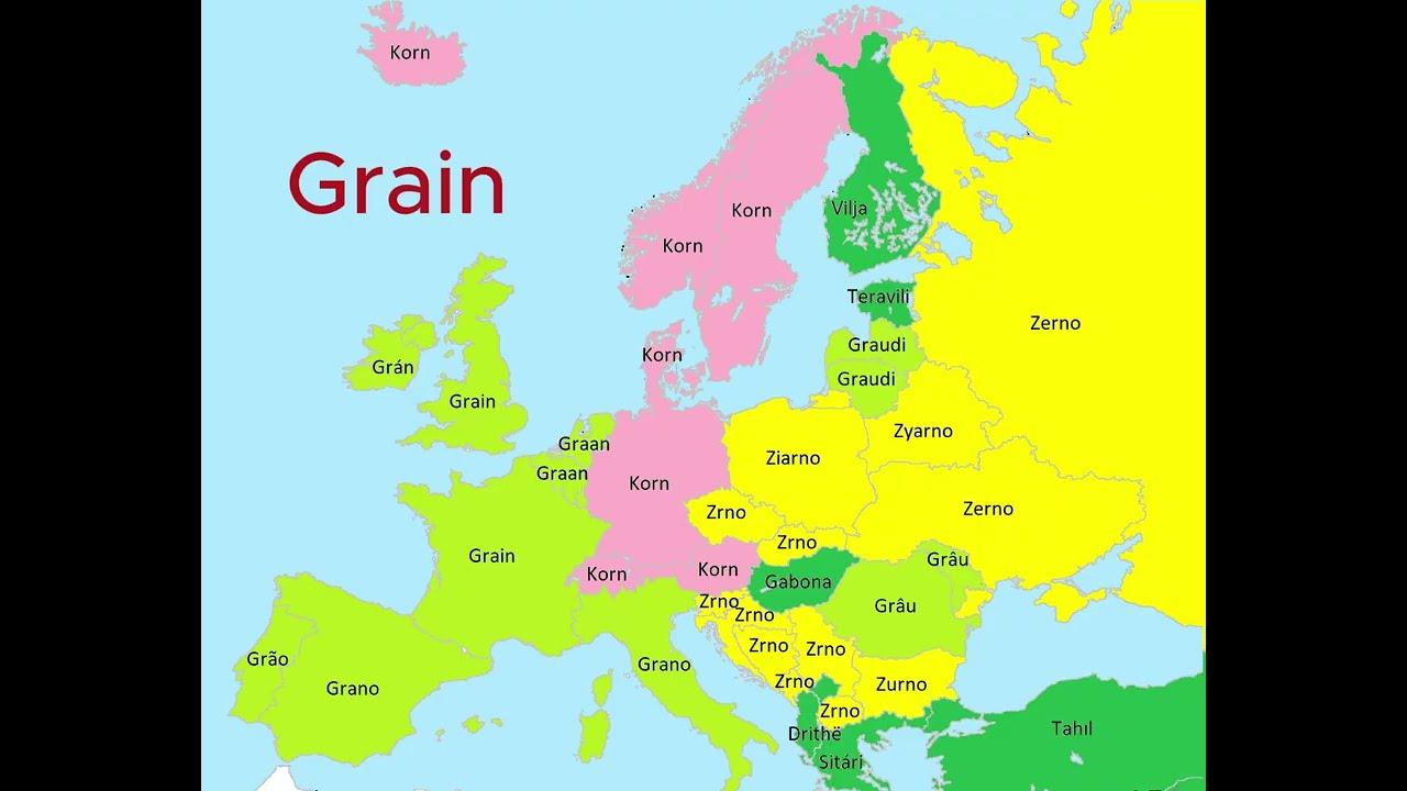 Food in European Languages | Language Map