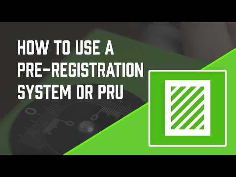 How to use the ROQ Pre Registration System (PRU)