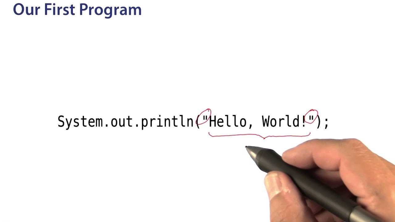 Our First Program - Intro to Java Programming