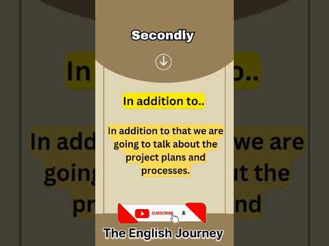 Don't Say - Firstly/Secondly/Lastly | Better English Transition Words | English Sequencers #shorts