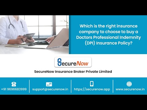 Which is the right insurance company to buy a Doctors' Professional indemnity insurance policy?