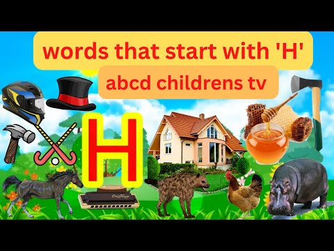 words that start with 'H' | H for Hat | @abcdchildrenstv2019 |