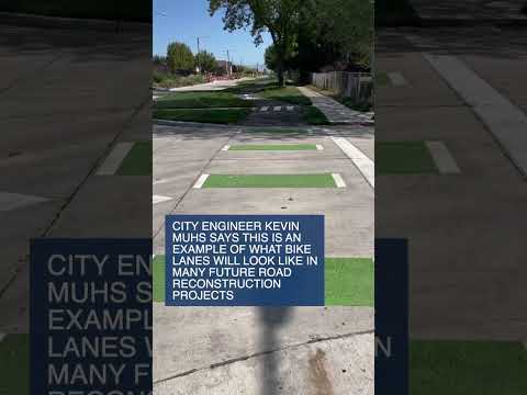 Reconstruction project features new approach to protect bicyclists