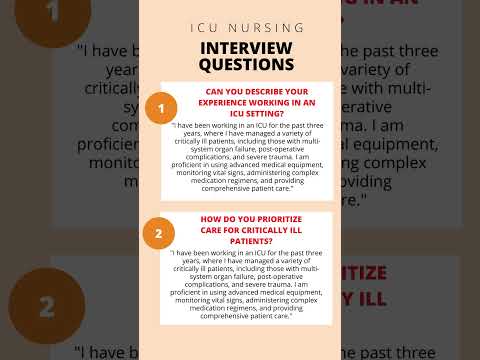 ICU Interview Questions and Answers Tips - Critical Care #interviewquestions #icunursing