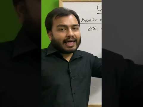 MEAN ABSOLUTE ERROR| CLASS 11 |IIT JEE|
