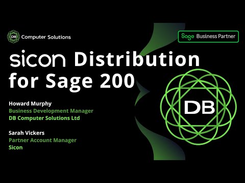 Sicon Distribution Module with Sage 200 | Webinar Recording
