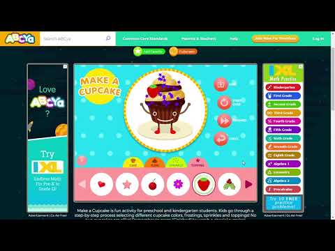Make a Cupcake • ABCya! • Teddy Hub TV!