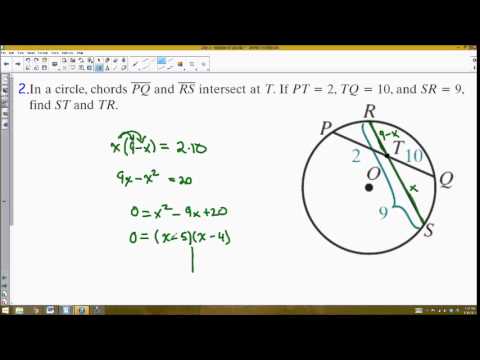 Circles 9.5 - Lengths of Chords