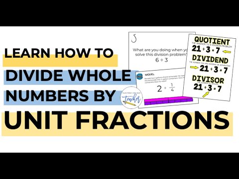 Learn How to Divide Whole Numbers by Unit Fractions