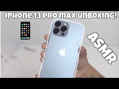NEW iPhone 13 Pro Max Sierra Blue & Screen Protector w/ Case | ASMR Unboxing