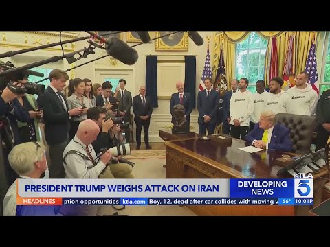 President Trump weighs attack on Iran