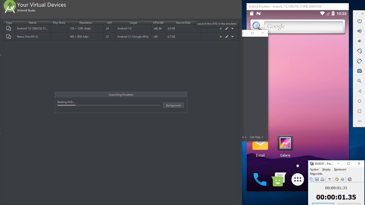 Android Studio Emulator - HyperV - quick boot
