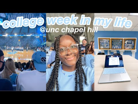 college week in my life @unc chapel hill | failing exam, gameday, stressing, packing for d.c