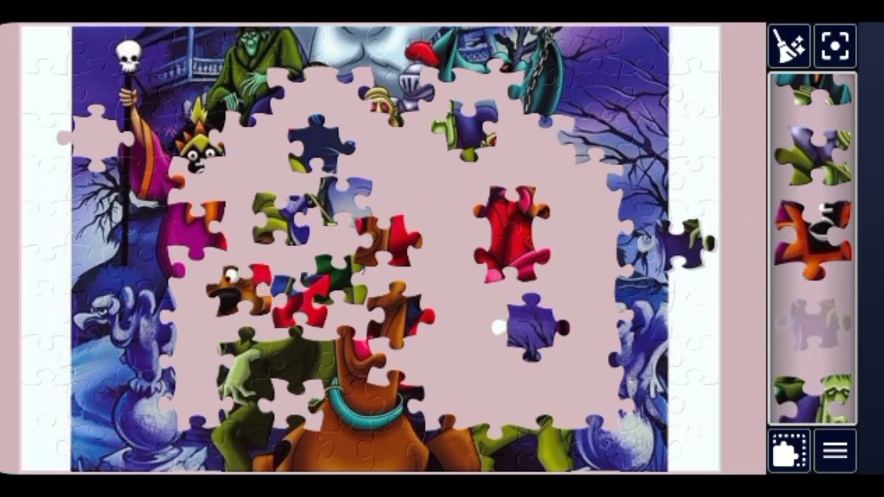 The Mystery of the Haunted Mansion 🤯😄//Cartoon jigsaw puzzles 