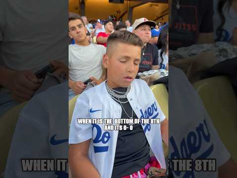 BABY GRONK FALLS ASLEEP AT DODGERS GAME #shorts