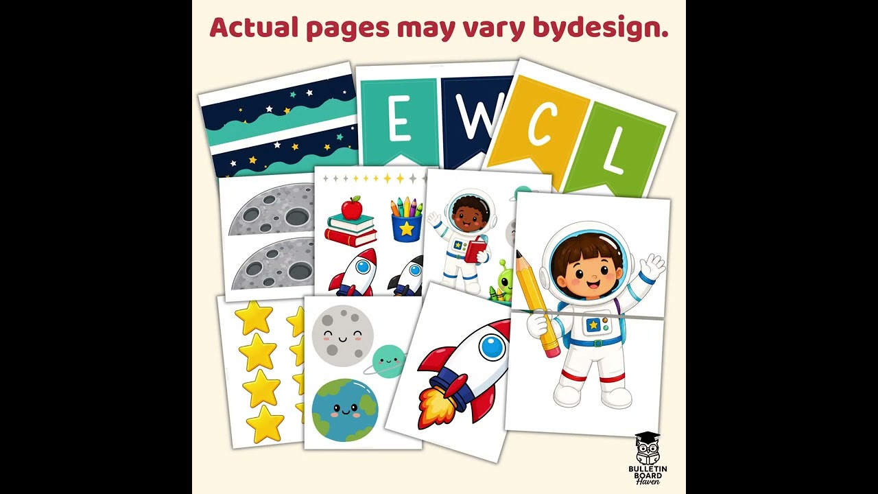Editable Rocket Name Tags | Space Classroom Door Display