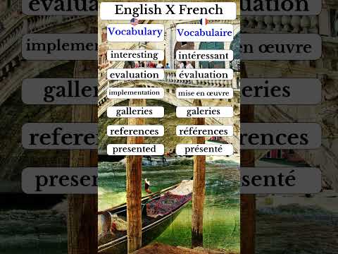 Part 20 - EN - Vocabulary X FR - Vocabulaire