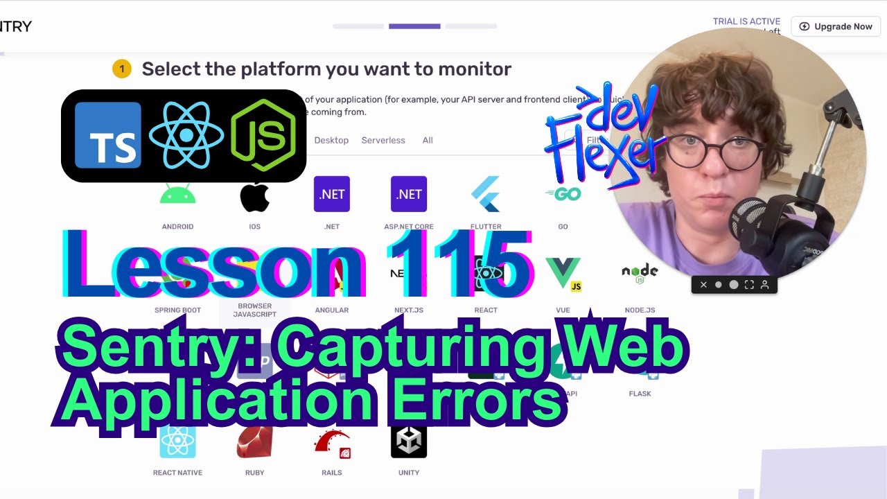 Lesson 115. Sentry: Capturing Web Application Errors (TypeScript, Node.js, React)