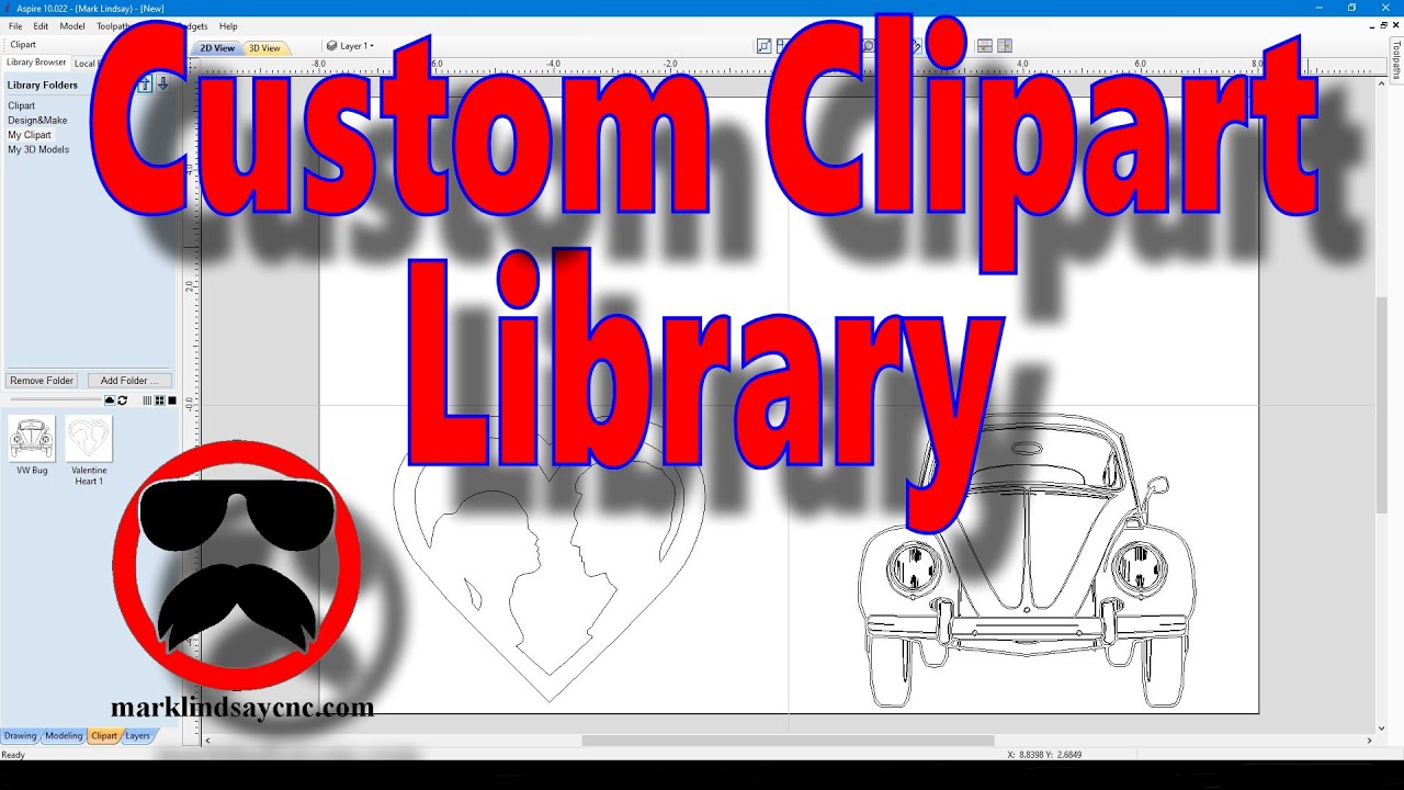 Create a Custom Clipart Library - Part 46 - Vectric For Absolute Beginners