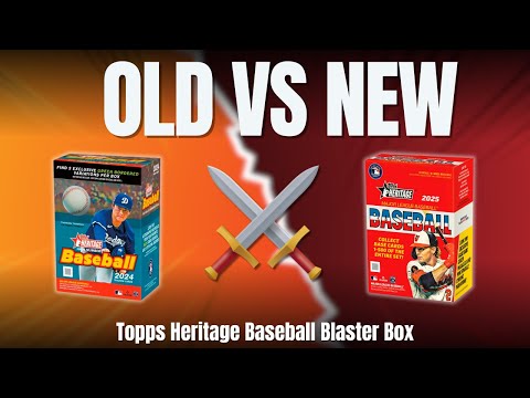 OLD VS NEW? 2024 vs 2025 Topps Heritage Baseball Blaster Box