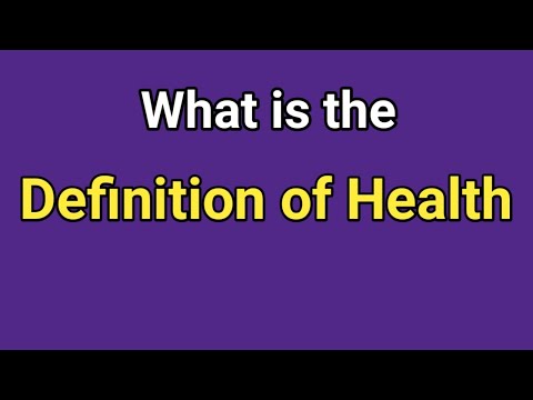 What is the Definition of Health || your own definition of health