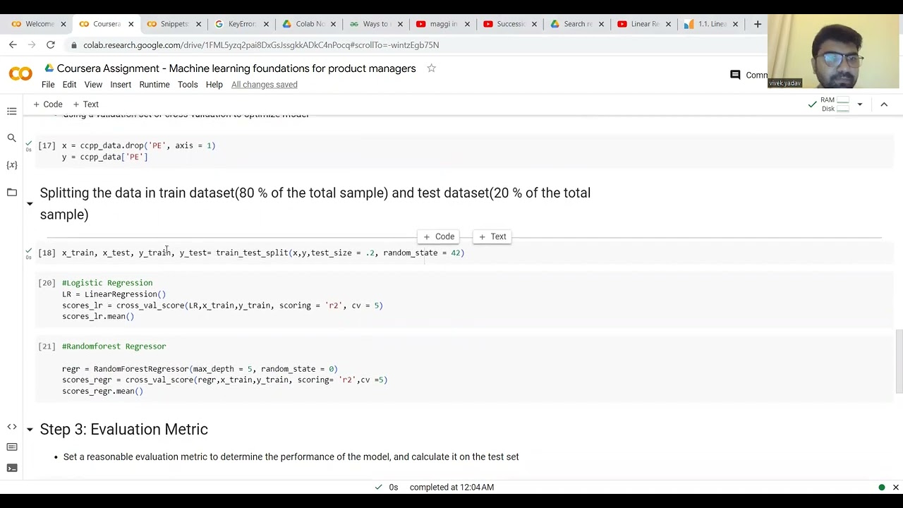Coursera Assignment - Machine Learning Foundations for Product Managers