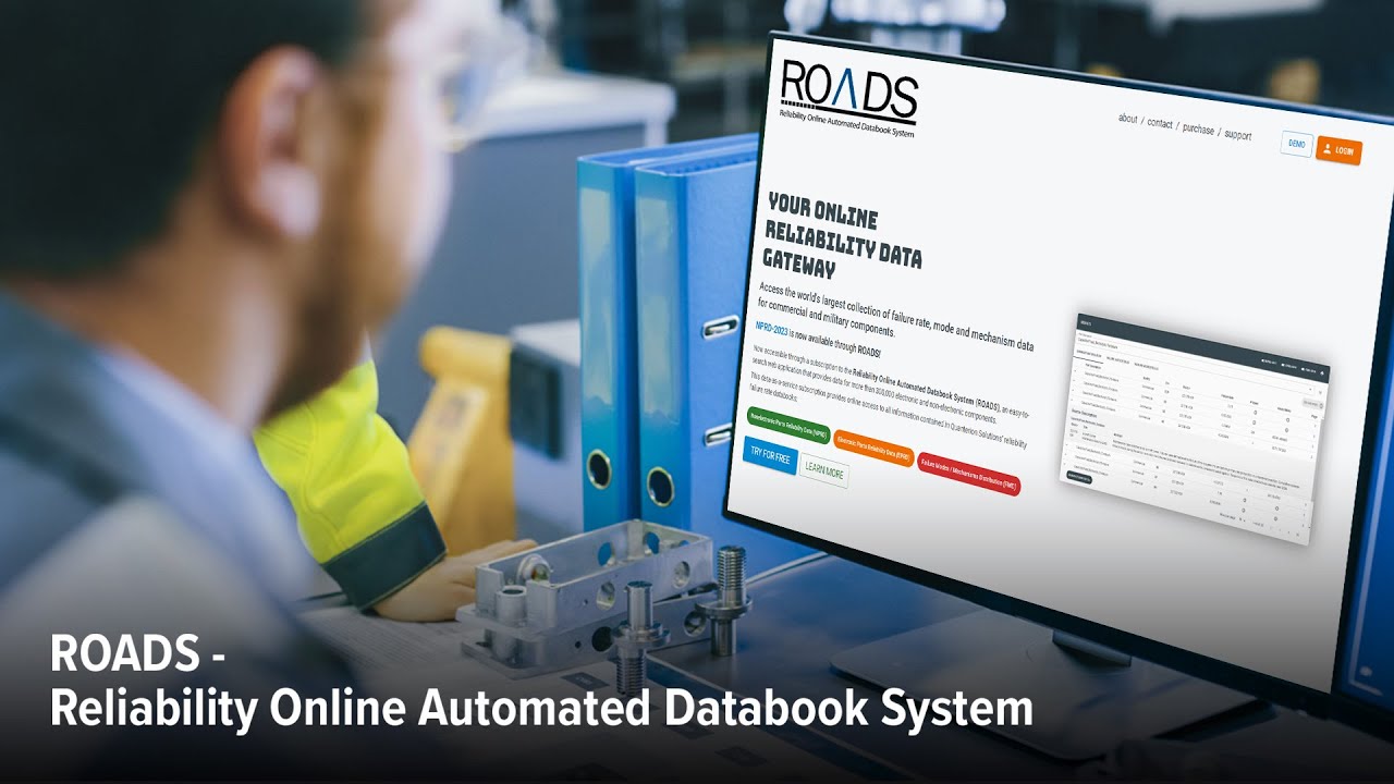 Reliability Engineering Data ROADS Tutorial