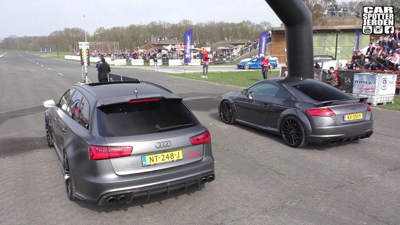 705 HP ABT Audi RS6+ Drag Races 650 HP Audi TT-RS, Mercedes-AMG E63 ...