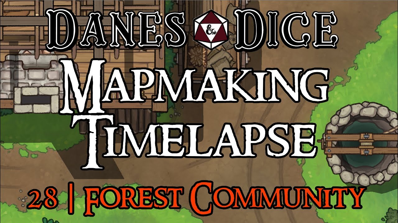 Forest Community |  TTRPG Battlemap Timelapse [DungeonDraft]