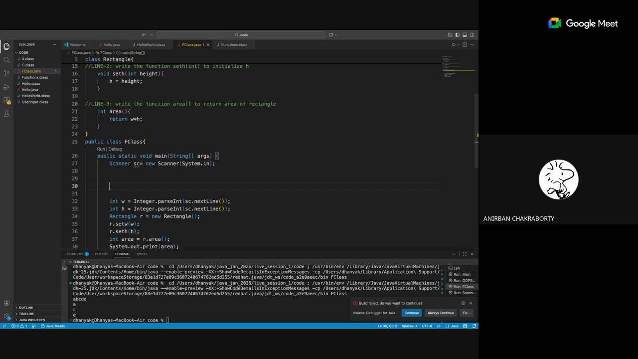 Week 2 - Practice Session -JAVA