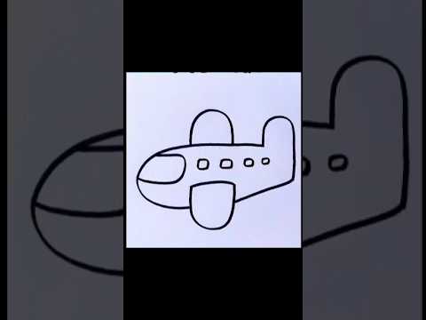 Airplane drawing ✈️✈️✈️✈️✈️✈️✈️#shorts #airplane #art #youtubeshorts #trending