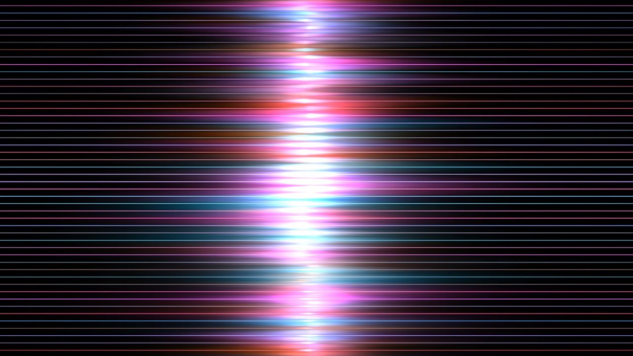 Multicolored Light Lines Abstract Motion Background 4K