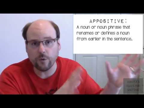 Grammar Shorts: Appositive Phrases