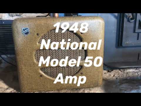 Vintage National Amp Model 50, 1940s - Tweed | Reverb