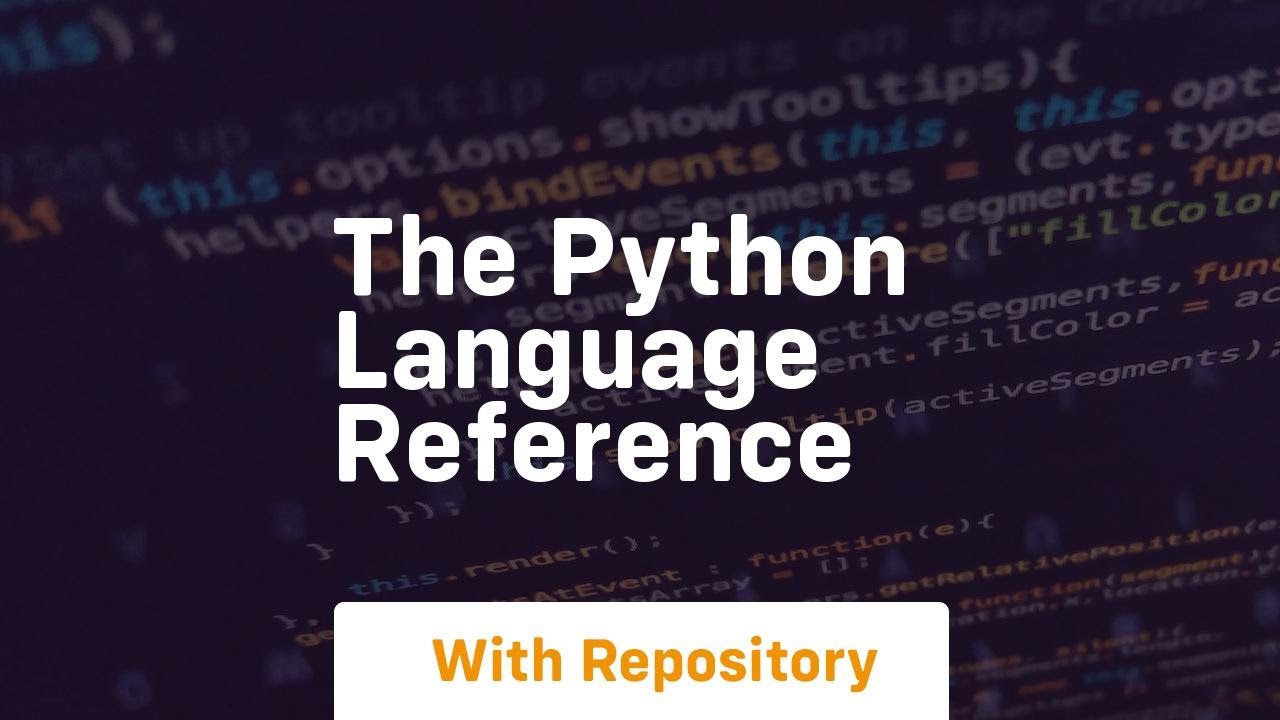 the python language reference
