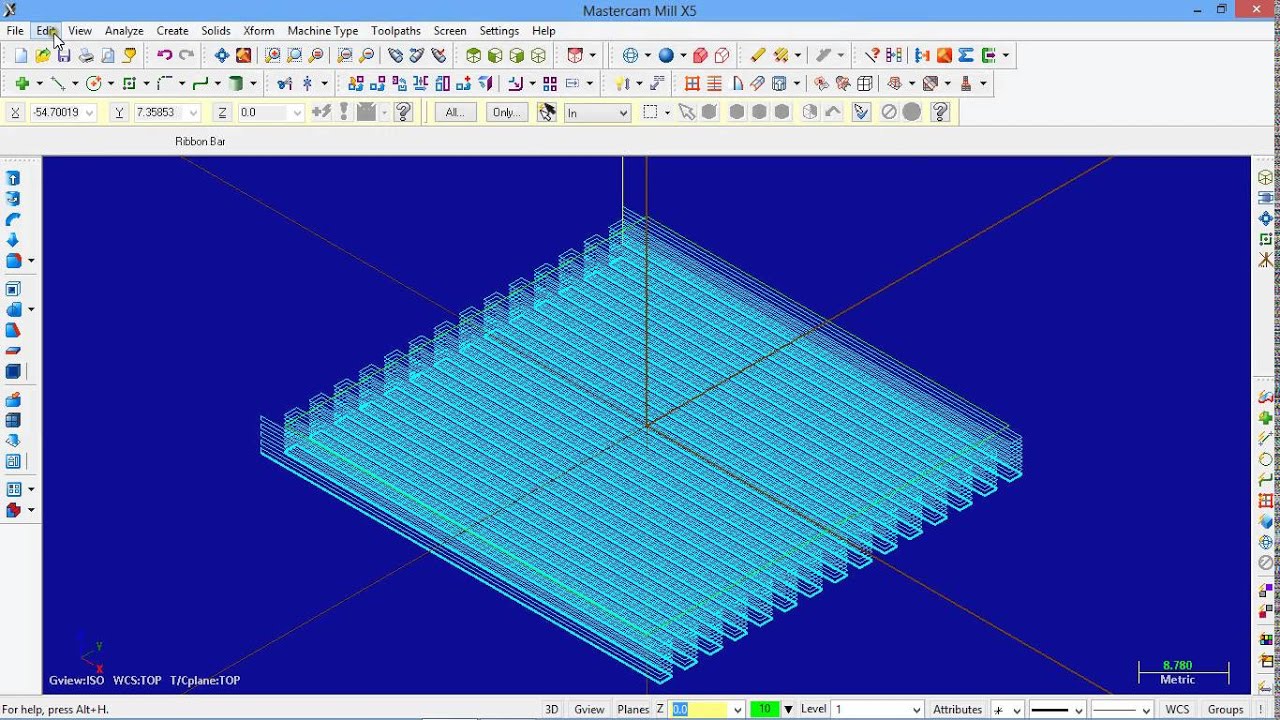 Milling facing tutorial mastercam tutorial