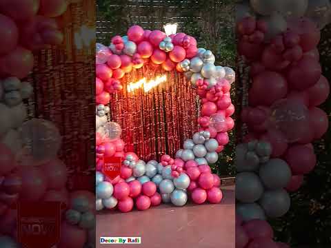 Rose gold Balloon Birthday Party Ring Decoration Chrome Balloons Ideas do subscribe