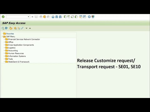 How to release transport request in SAP