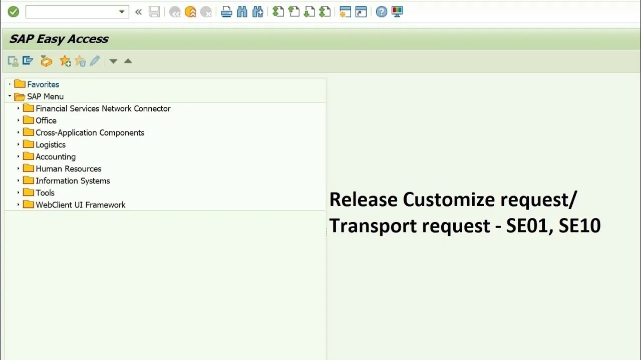 How to release transport request in SAP