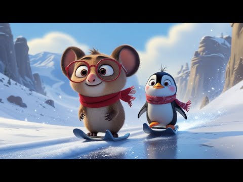 "Margot and Sam's Snowy Adventure ❄️ | Cute Animated Winter Story for Kids | Bedtime Rhyme"