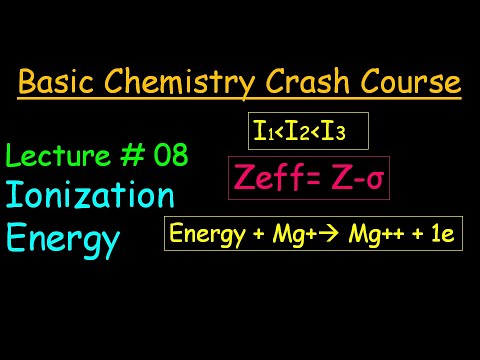 Ionization energy: Definition, explanation, factors, examples | Basic Chemistry Crash Course