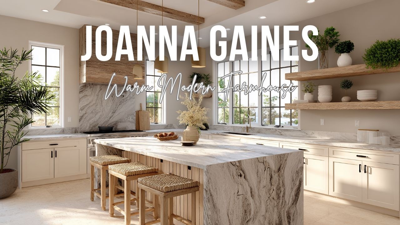 Warm Modern Farmhouse Kitchen Ideas Inspired by Joanna Gaines Signature Style