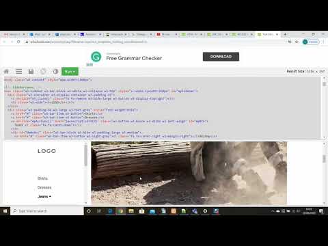 Templates 1 Using a W3schools template and editing pictures