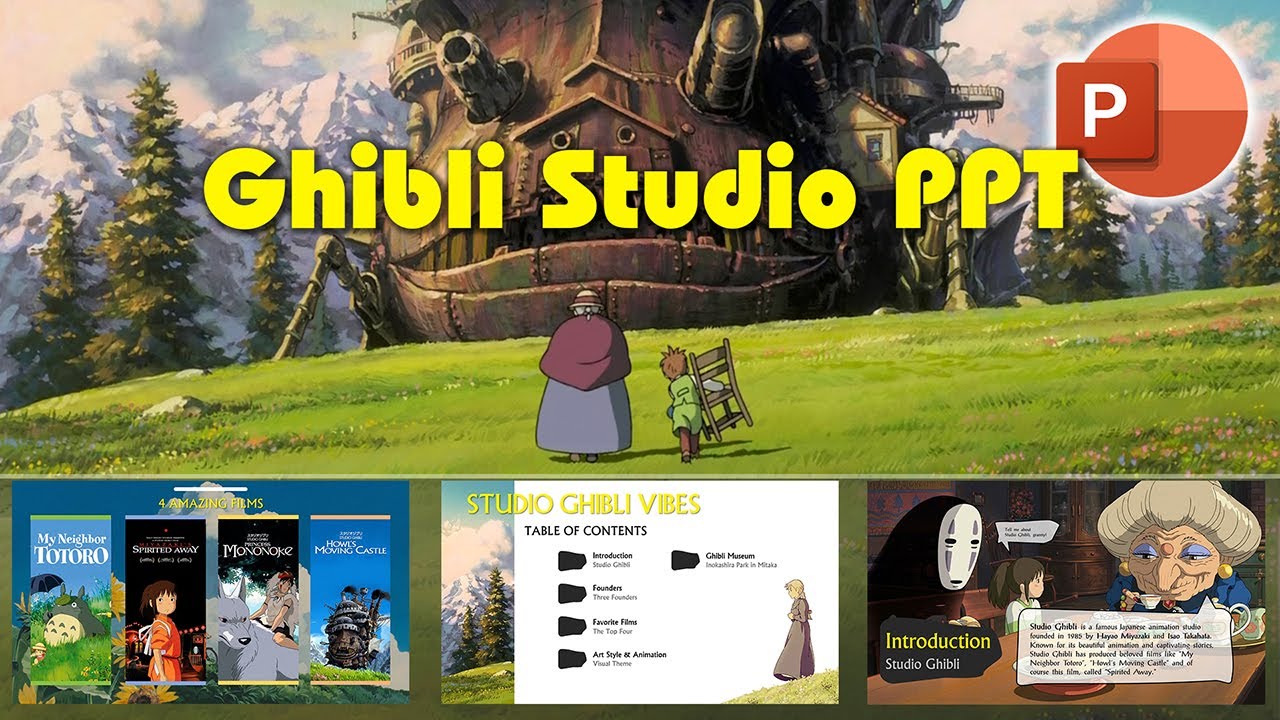 How to Make Ghibli Studio Inspired Presentation - PowerPoint