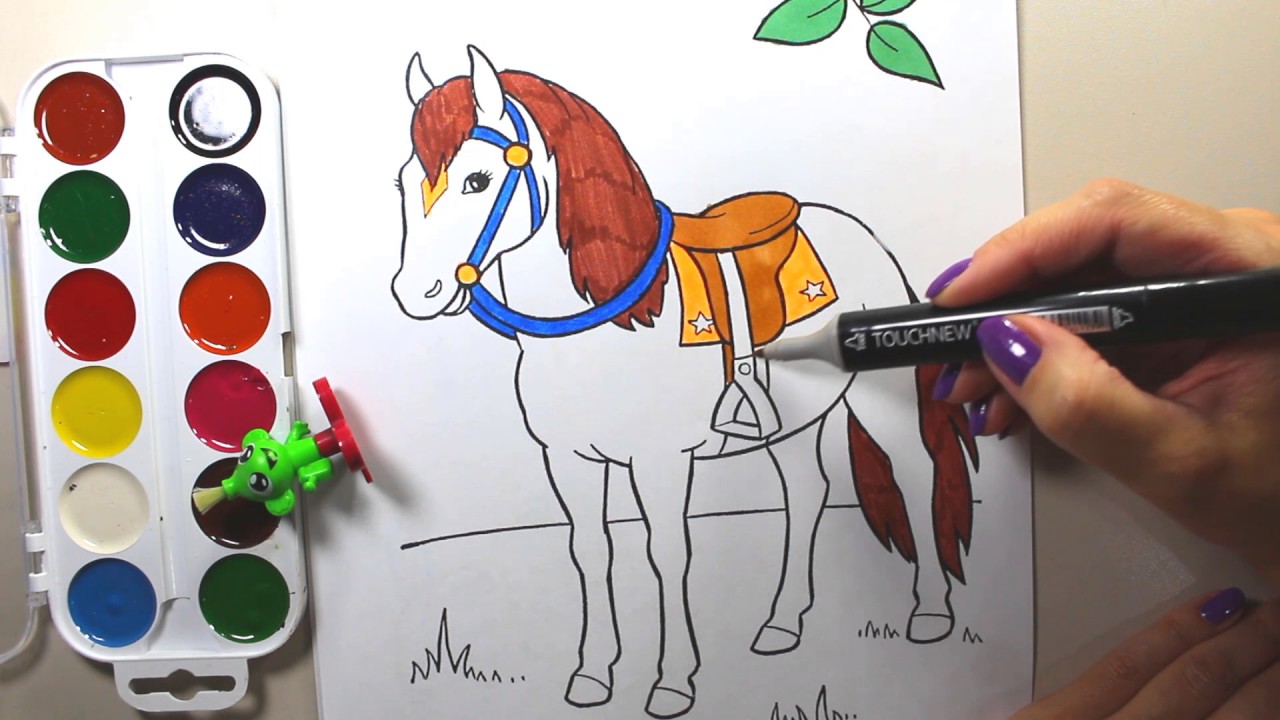 horse coloring images: coloring horses pages  horse coloring pages