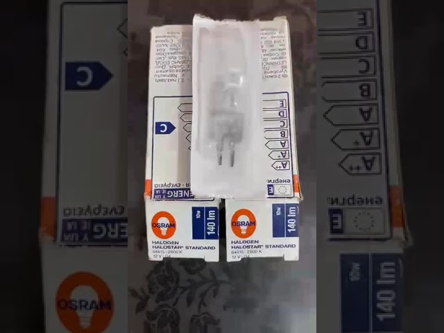 Halogen Lamps - Osram Halostar Standard 64415 12v 10w G4 2800k 140lm ...