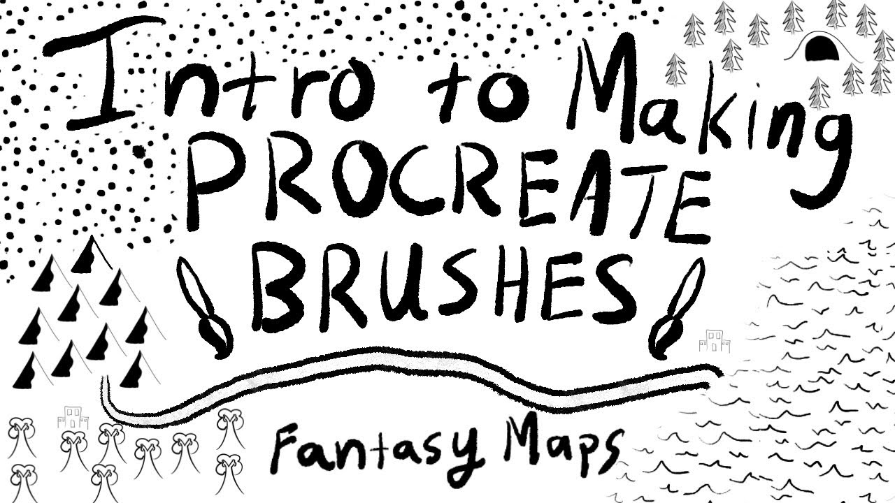 How to Create a Stamp Brush in Procreate for a Fantasy Map