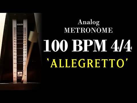 [메트로놈] 100 BPM 4/4 『ALLEGRETTO』 Retro Analog Metronome
